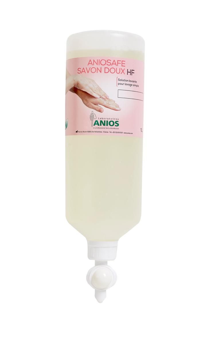Savon doux AnioSafe haute fréquence Lavage Mains 1L Airless